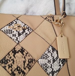 Coach | Bags | Coach Ava Tote In Snake Embossed Patchwork | Poshmark